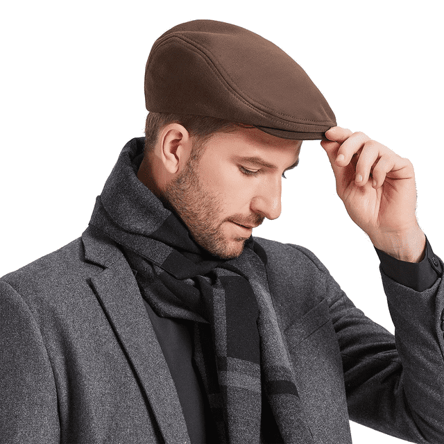 Zando Men's Breathable Gatsby Ivy Style Flat Caps, Solid Newsboy Cap ...