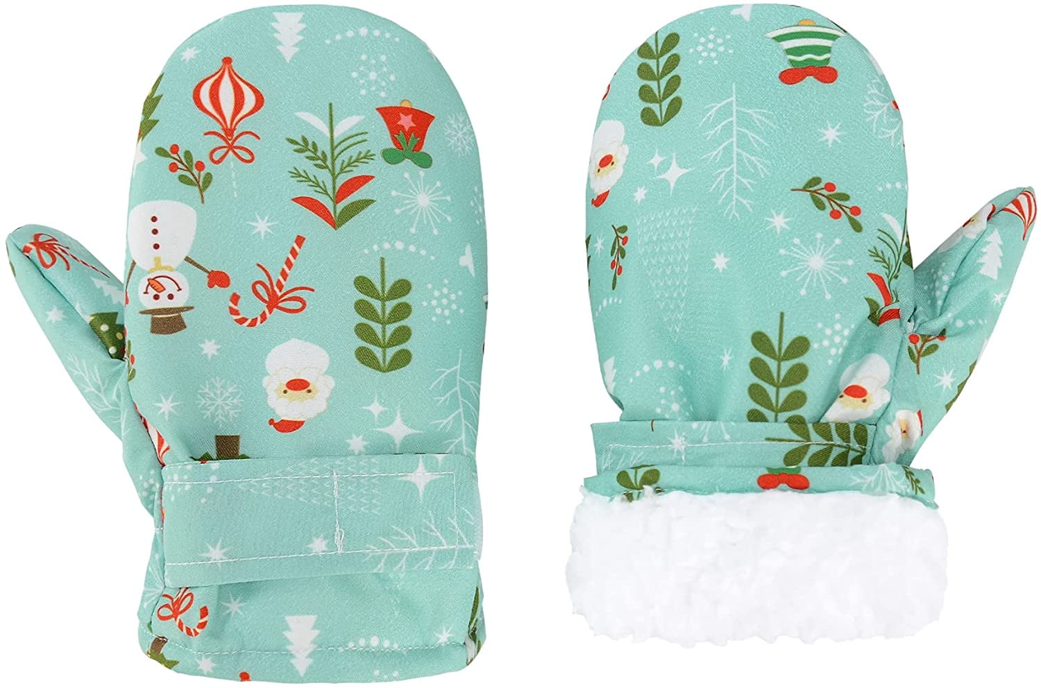 Zando Kids Snow Gloves Christmas Toddler Ski Gloves Waterproof Winter ...