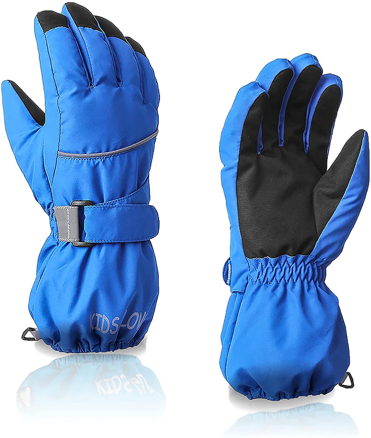 Zando Waterproof Winter Ski Gloves for Boys and Girls - Cold Weather ...