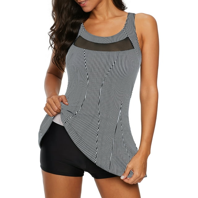 Zando One Piece Swimsuit Women Slimming Skirted Bathing Suit For Women