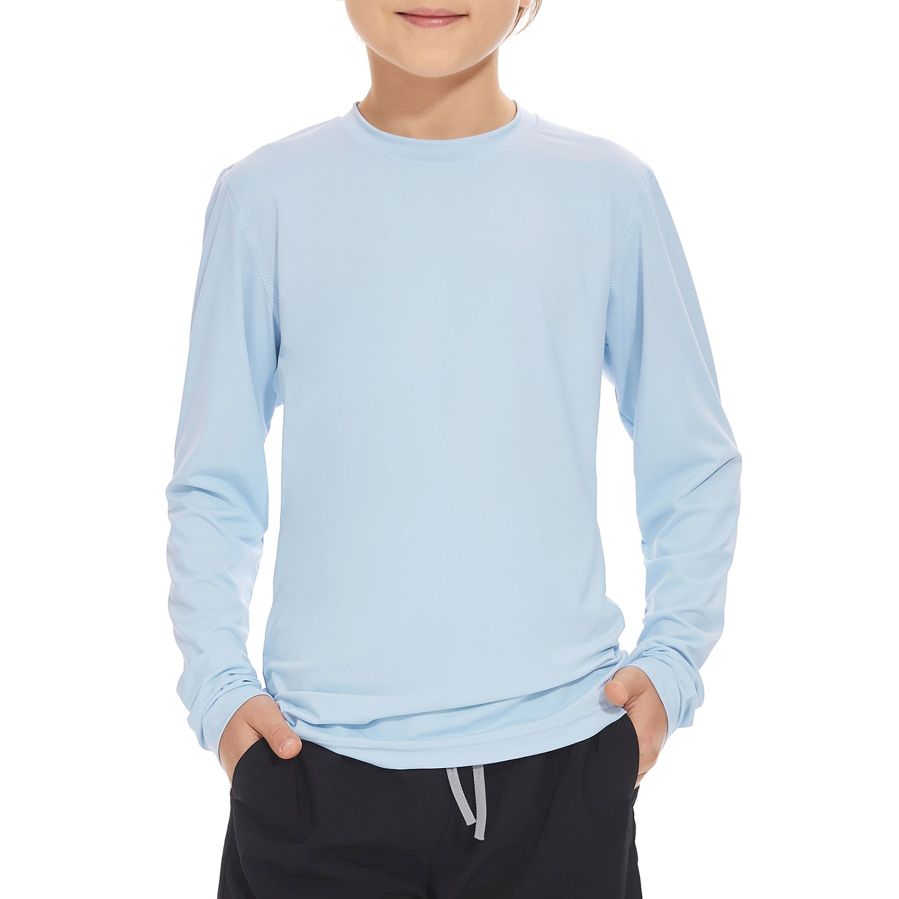 Zando Rash Guard for Boys Long Sleeve UPF+ 50 Boys Swim Shirt Quick Dry ...