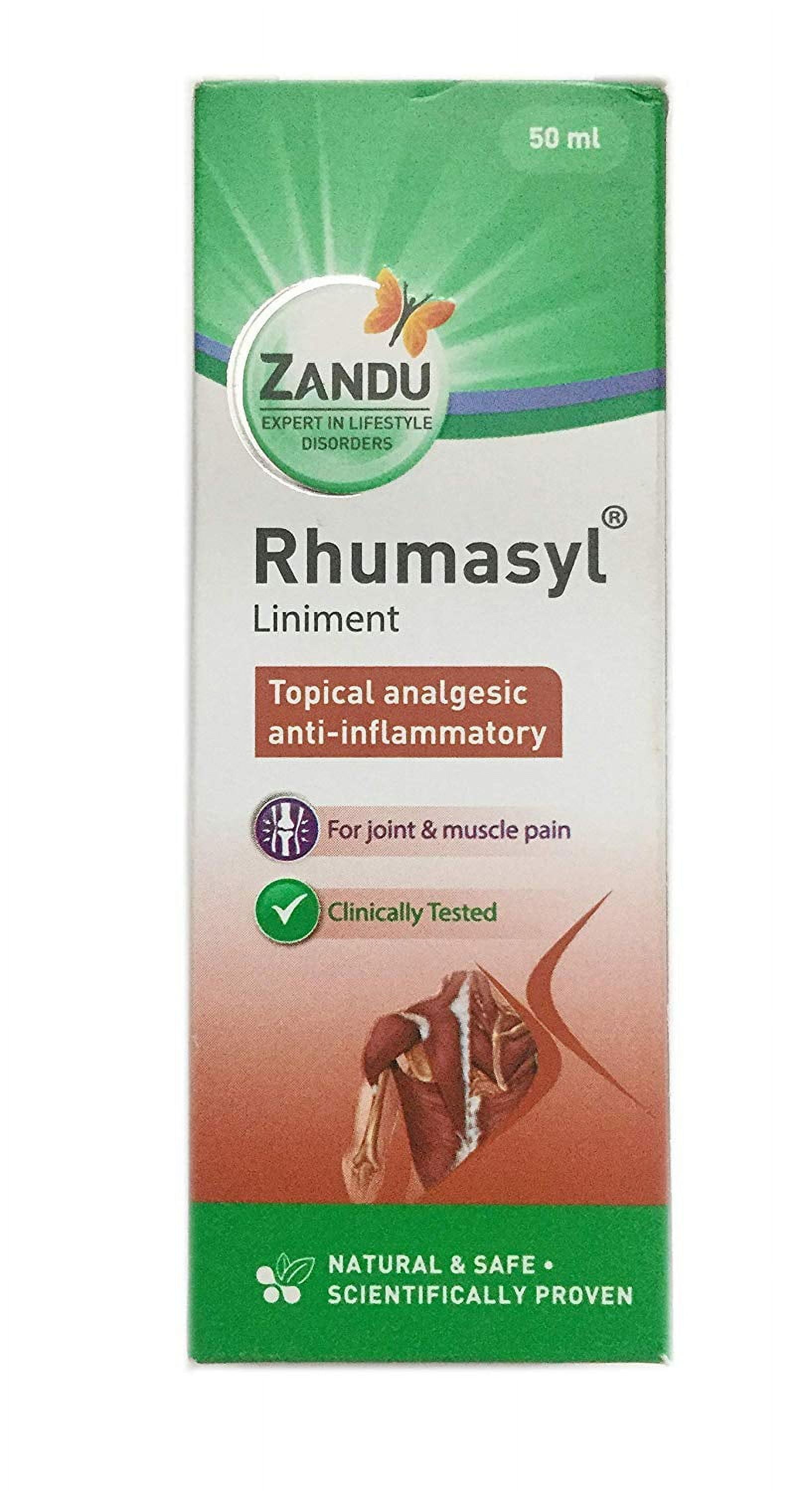 Zandu Rhumasyl Liniment, Green, 100 ml - Walmart.com