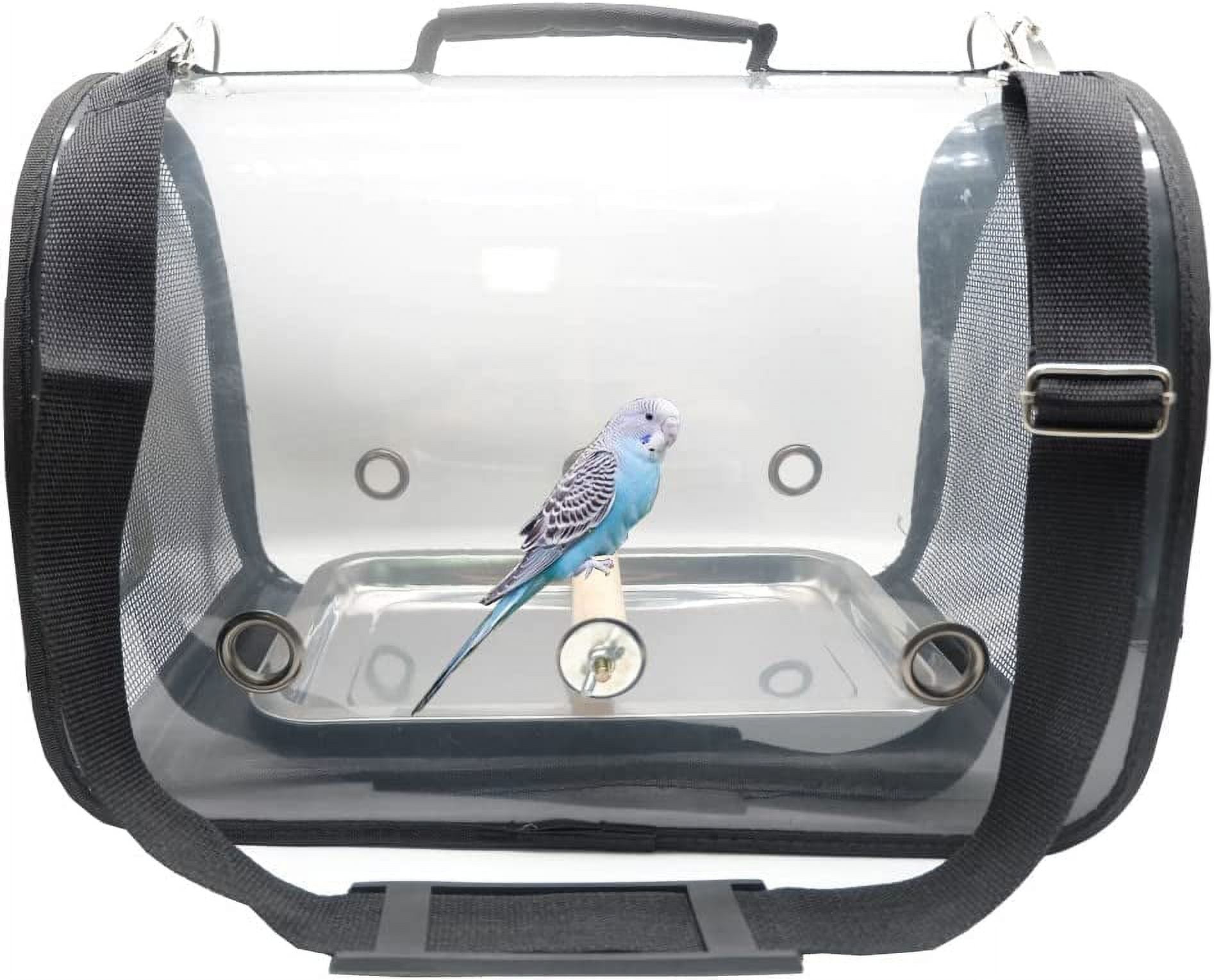 ZaneSun Portable Small Cockatiel Pet Bird Carrier, Lightweight ...