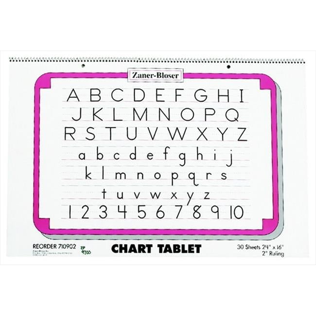 Zaner Bloser 006399 24 x 24 In. Zaner Bloser 2-Hole Punched Manuscript ...