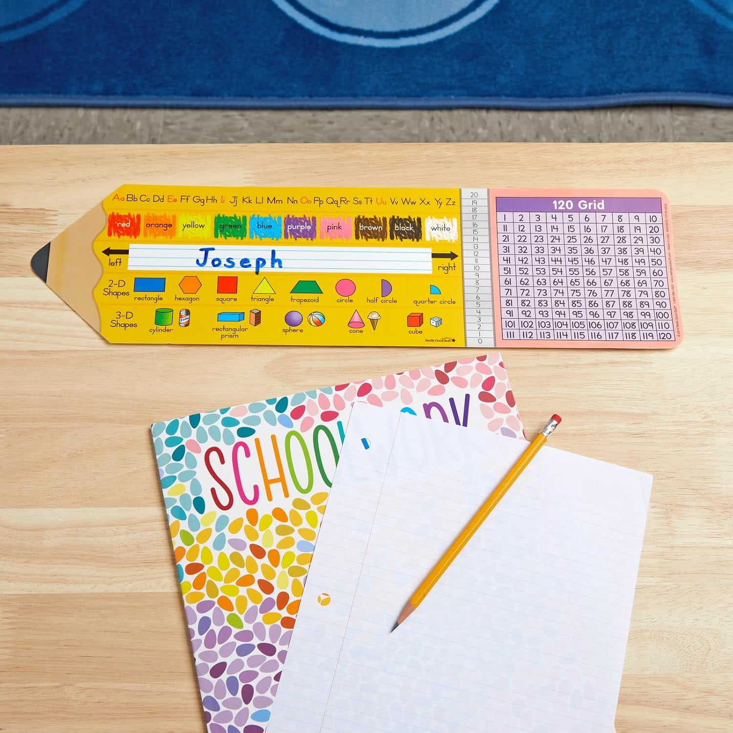 Zaner-Bloser 24PK Pencil Self-Adhesive Vinyl Desktop Reference ...