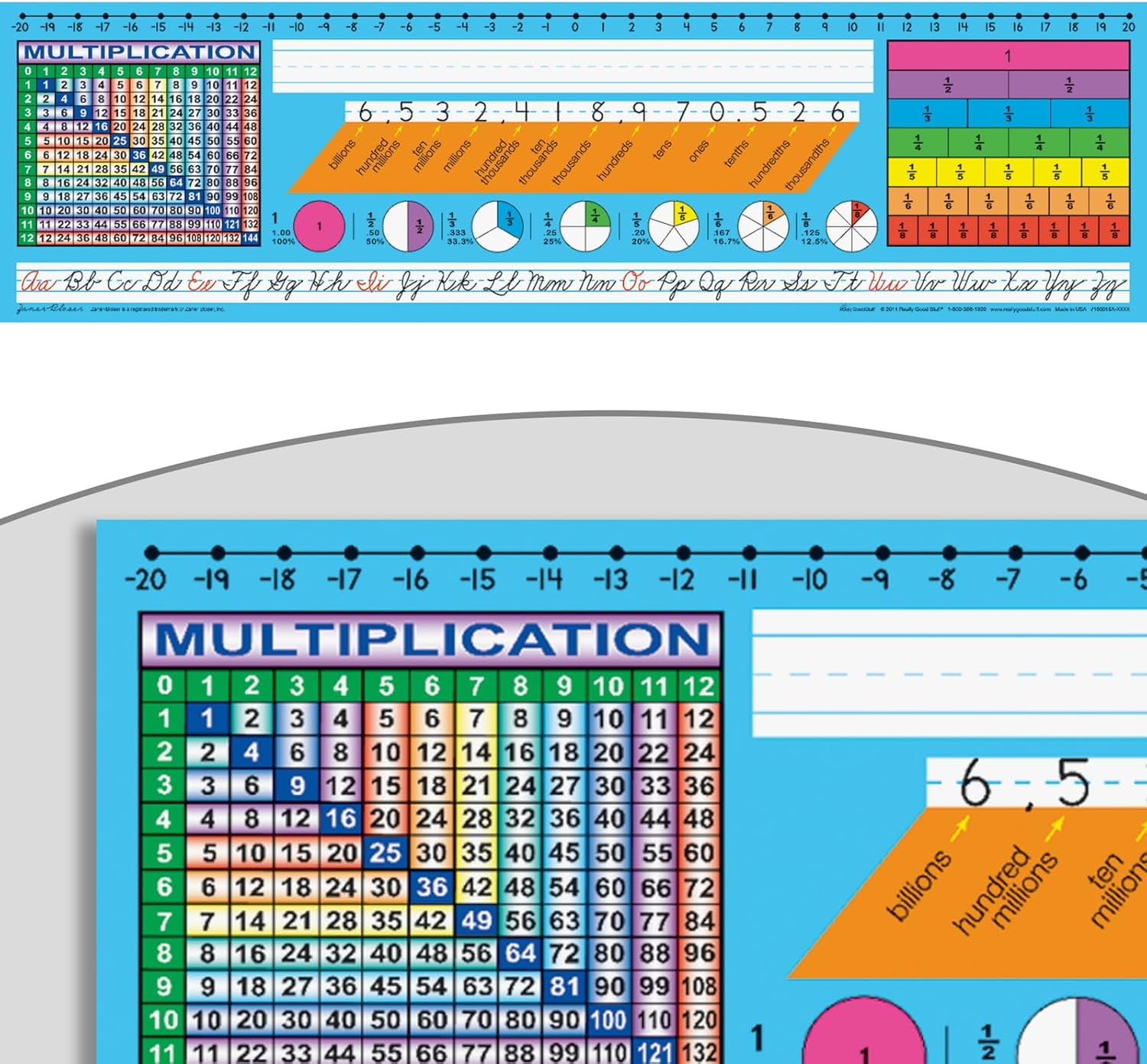 Zaner-Bloser 24PK Self-Adhesive Vinyl Desktop Reference Nameplate with ...