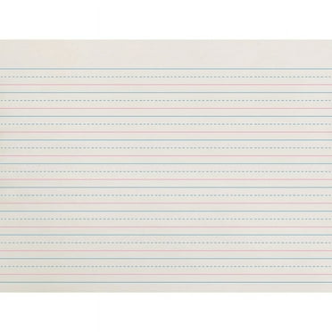 Zaner-Bloser Dotted Midline Newsprint Paper Letter 500 Sheets 8"x10 1/2 ...