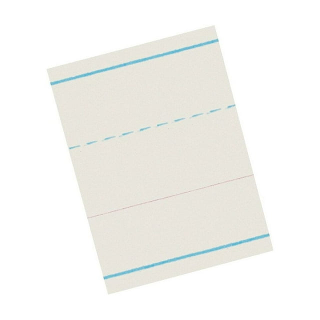 Zaner-Bloser, PACZP2610, Broken Midline Ruled Paper, 500 Per Ream ...