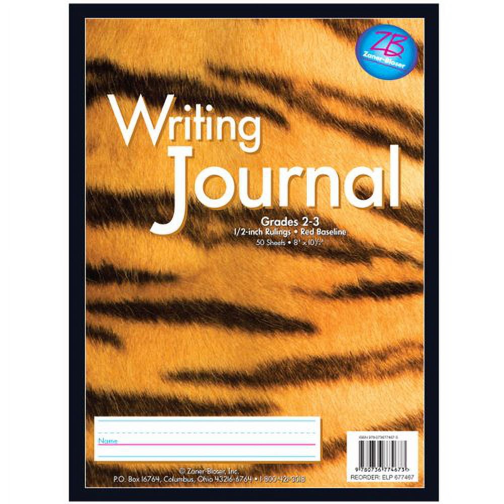 Zaner-Bloser Writing Journal, Grade 2-3, Tiger (677467) - Walmart.com
