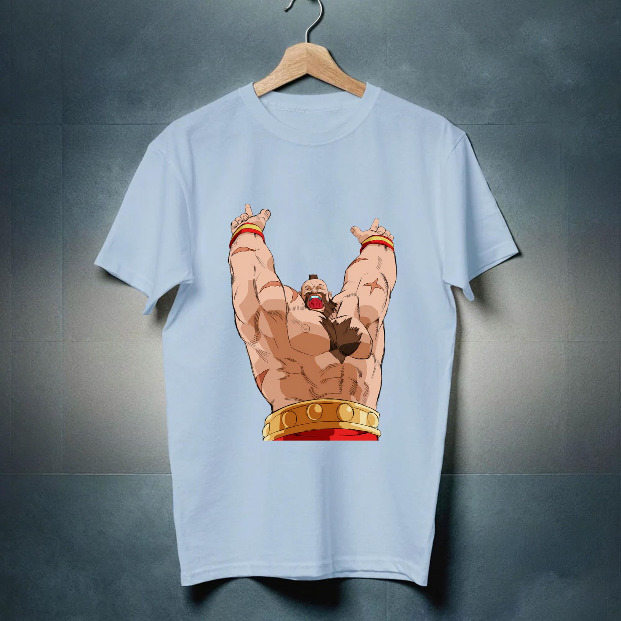 Zangief Win Pose MVC Premium Unisex T-shirt (Vectorized Design ...