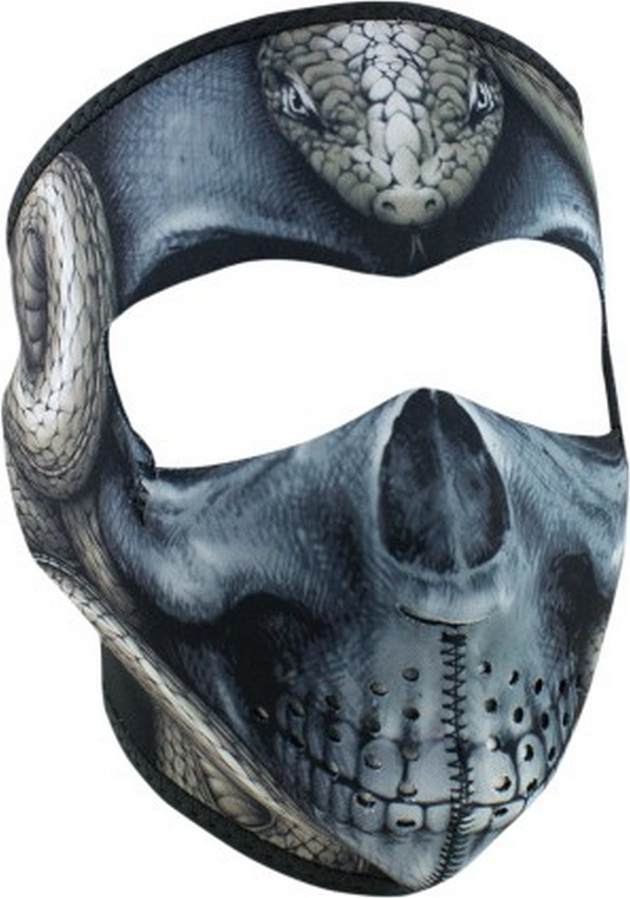 Zan Headgear Full Face Neoprene Facemask Snake Skull - Walmart.com