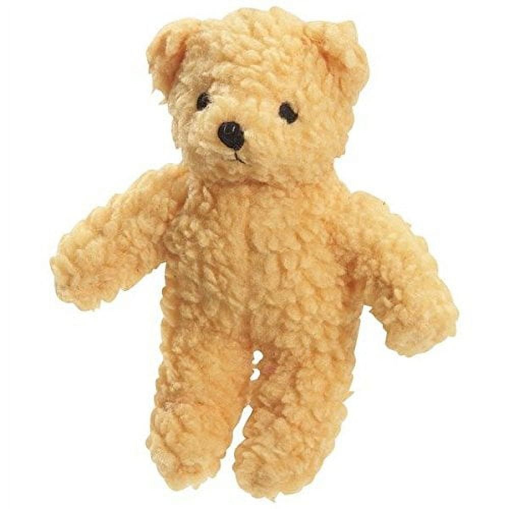 Zanies Berber Bears Soft Plush Dog Toy with Squeaker, Yellow, 8.5 ...