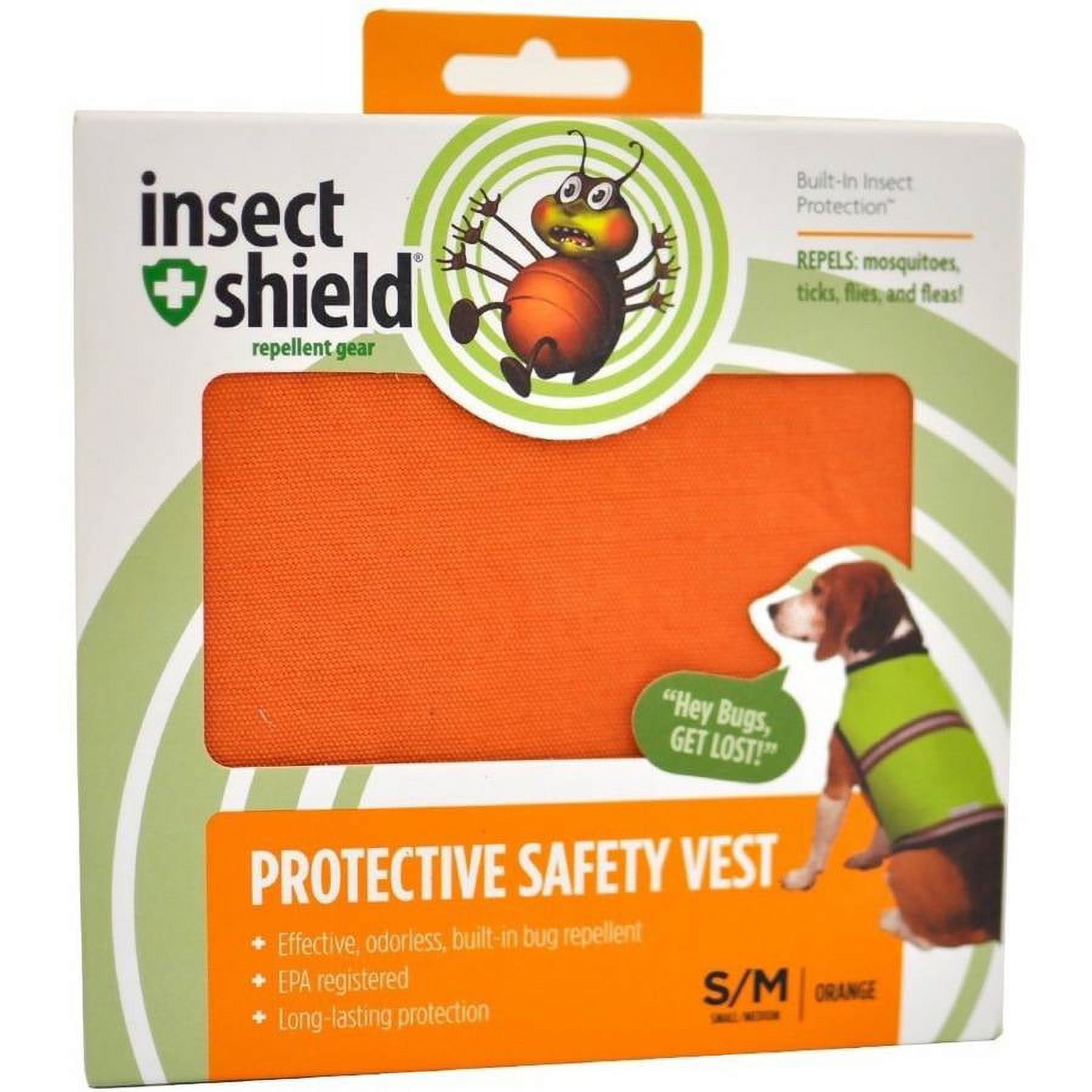 Zanies IE9596 14 69 Insect Repellent Dog Safety Vest - Orange - Walmart.com