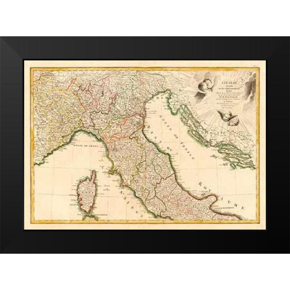 Zannoni, Giovanni Antonio Bartolomeo Rizzi 24x18 Black Modern Framed ...