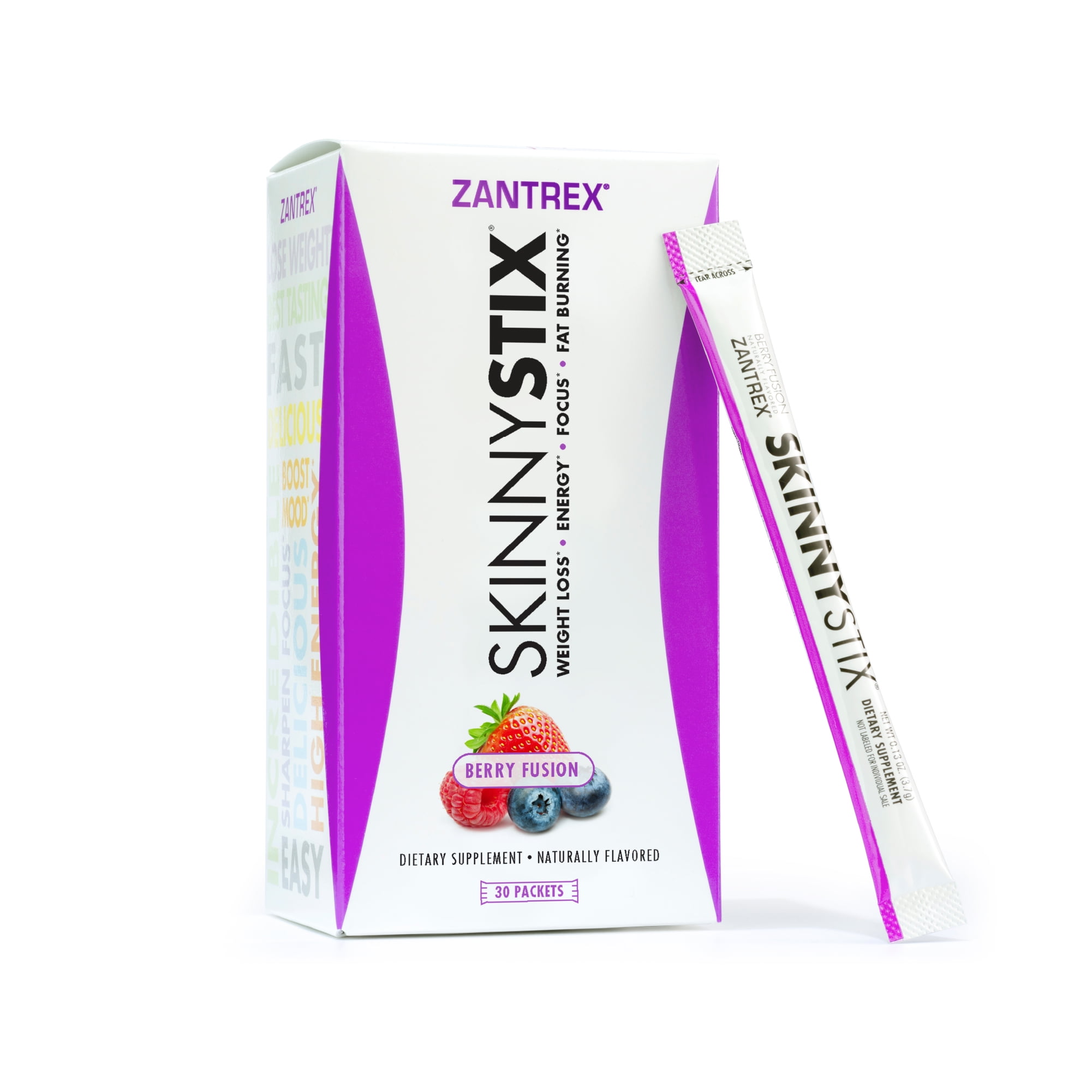 Zantrex SkinnyStix Energy Drink, Weight Loss & Fat Burning, 30 Packets ...