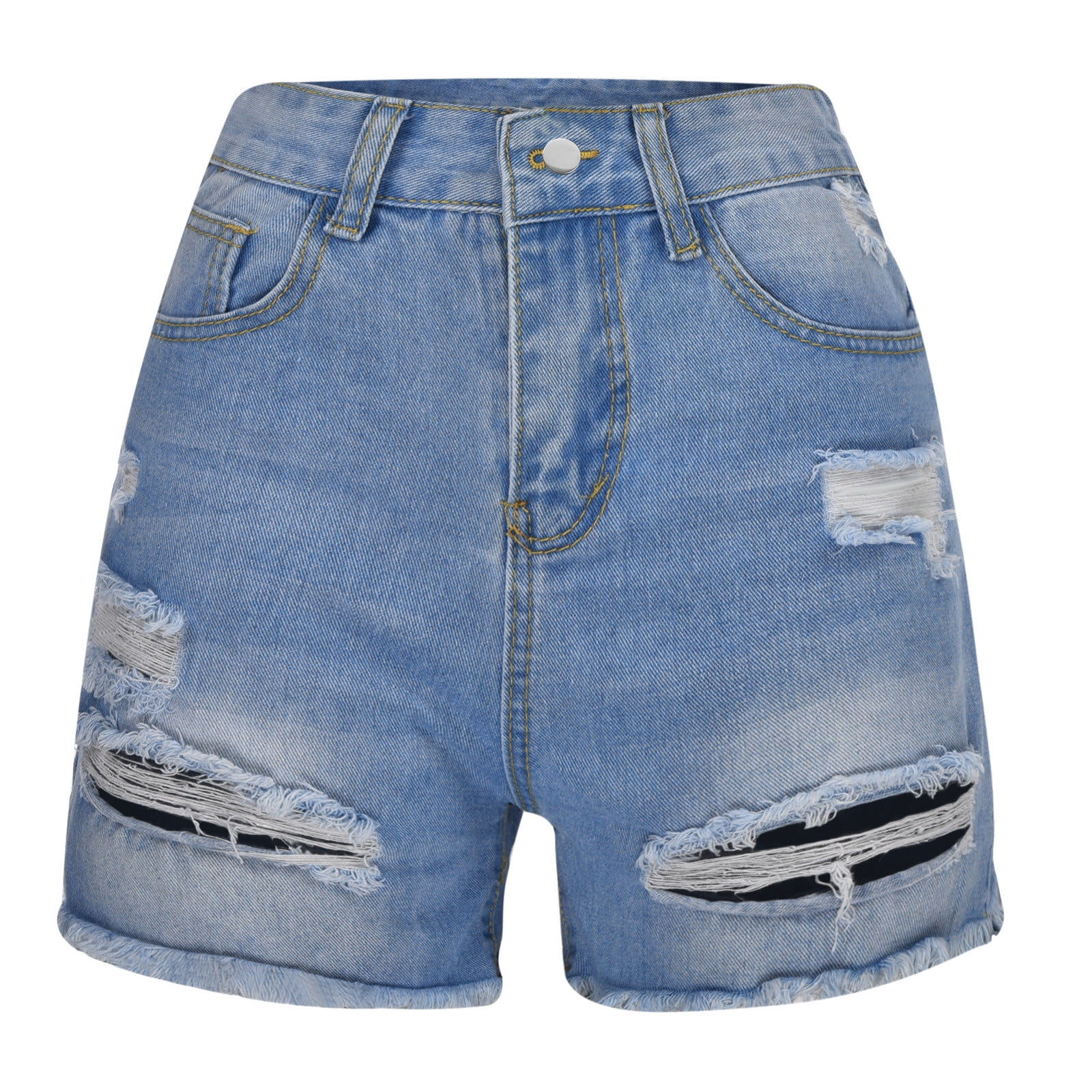 Zanvin Summer Shorts Clearance, Womens High Waisted Jean Shorts Summer ...