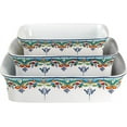 Zanzibar Collection 3-Piece Oven to Table Stoneware Casserole Dish Set ...