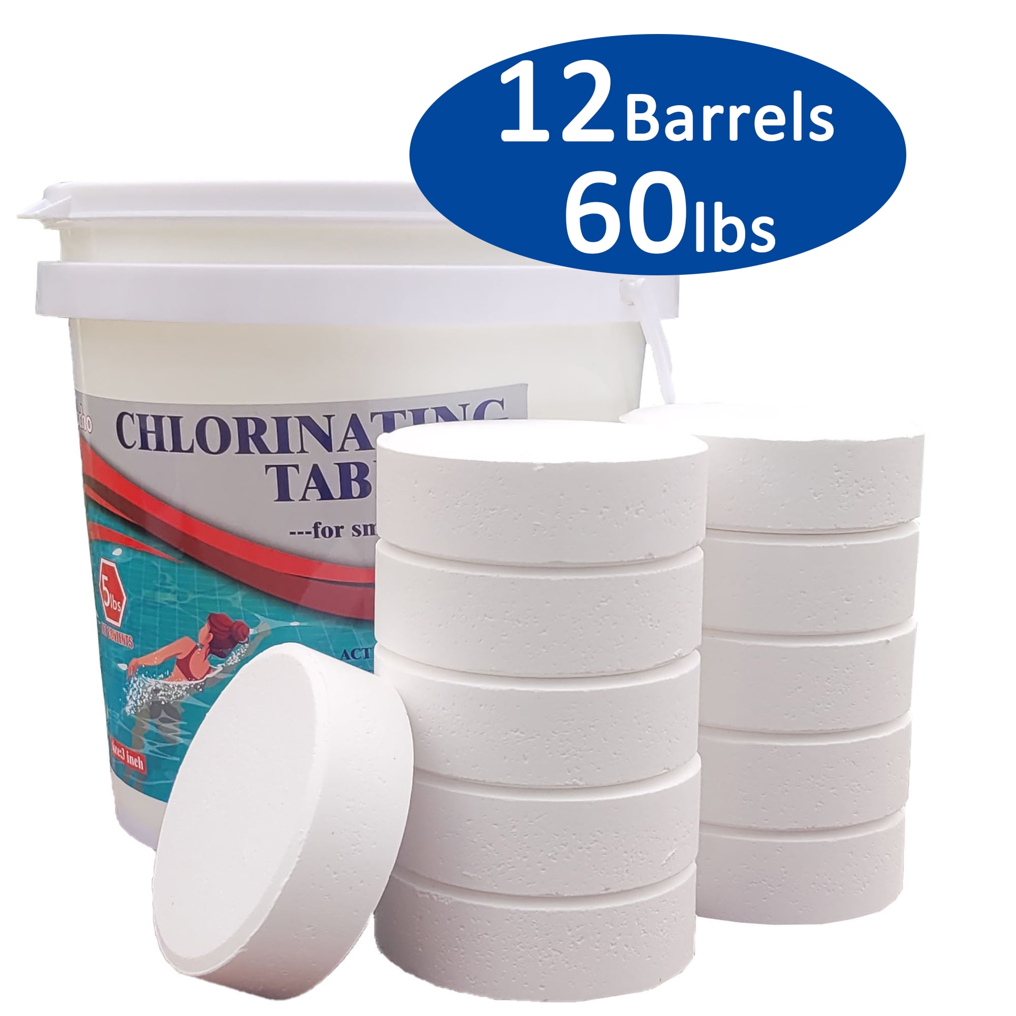 Zanzio 3 inch Chlorine Tablets for Swimming Pool Spa & Hot Tub ...