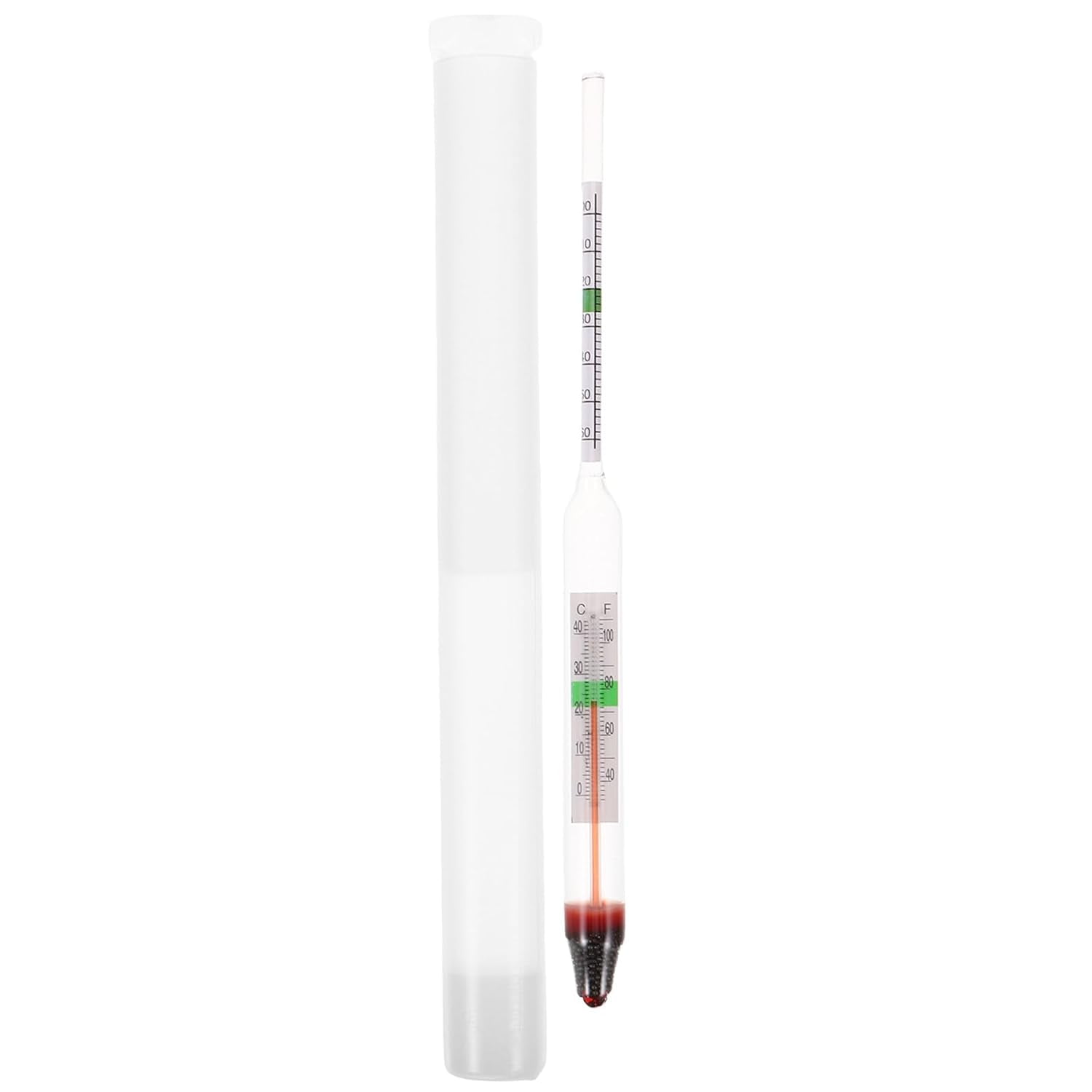 Zaoz 1 Set High Precision Hydrometer Salt and Brine Hydrometer Glass ...
