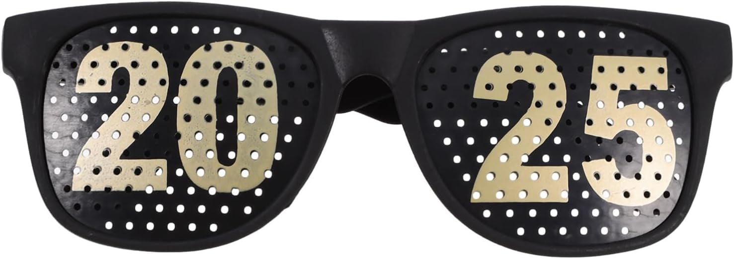 Zaoz 2025 Glasses, 2025 New Year Eyeglasses 2025 Number Eyeglasses ...