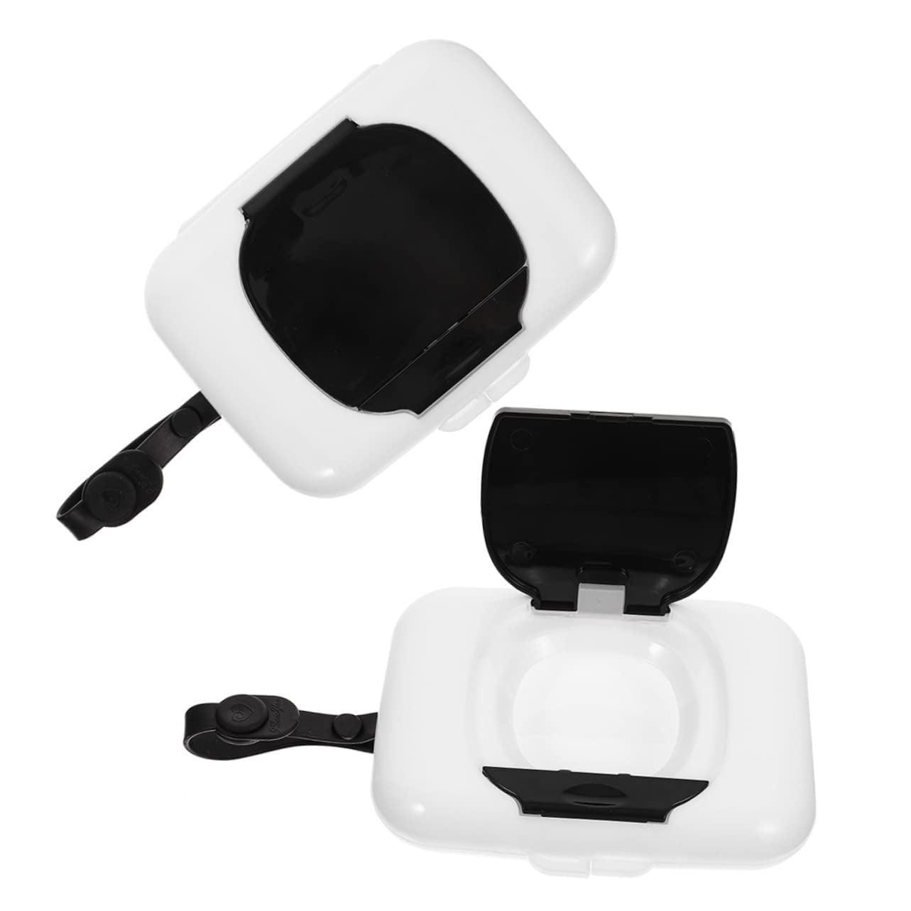 Zaoz 2Pcs Portable Wipes Dispenser Reusable Travel Wipes Case Wipe ...