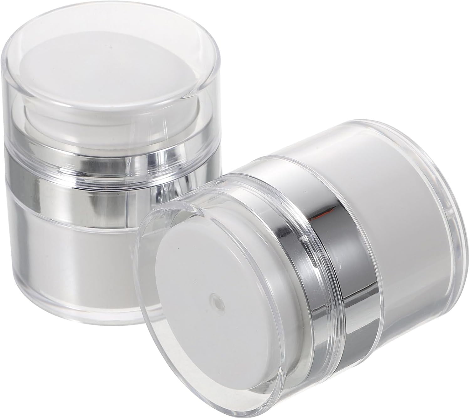 Zaoz 2pcs Airless Pump Bottles Empty Facial Cream Dispenser Vacuum ...