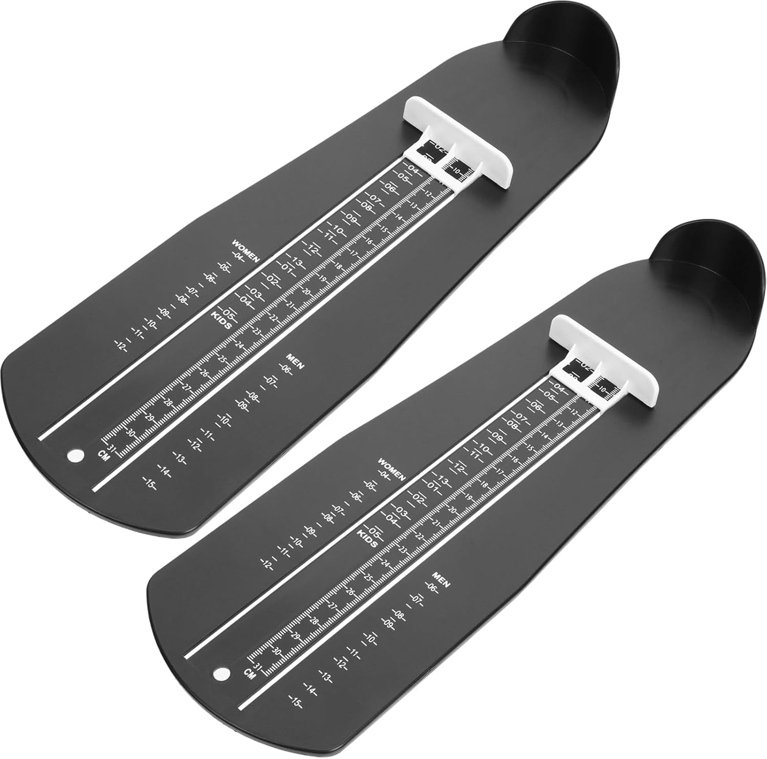 Zaoz 2pcs Shoe Measurement Ruler Feet Size Measurer Plastic Shoes Ruler ...