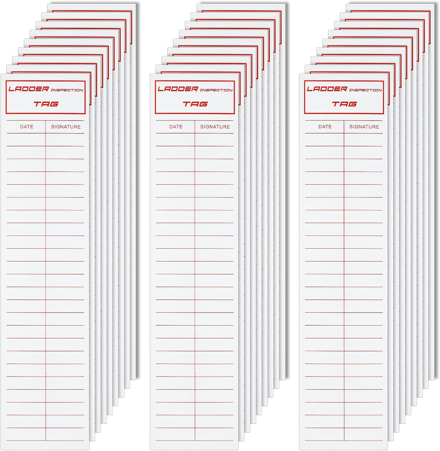 Zaoz 50 Sheets Ladder Inspection Labels Safety Stickers for Ladders, 8. ...