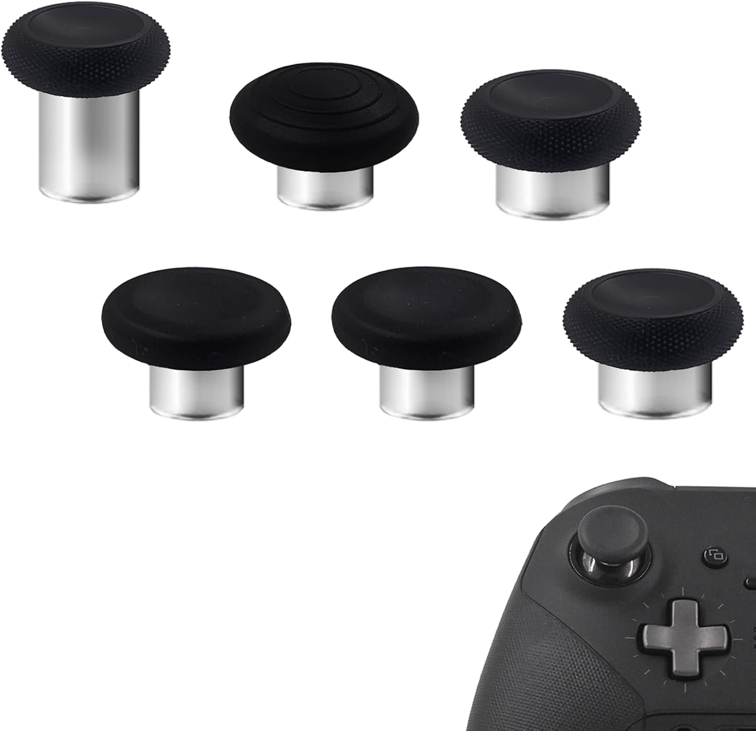 Zaoz 6 in 1 Swap Magnetic Thumbsticks Set for Xbox Elite Series 2 ...