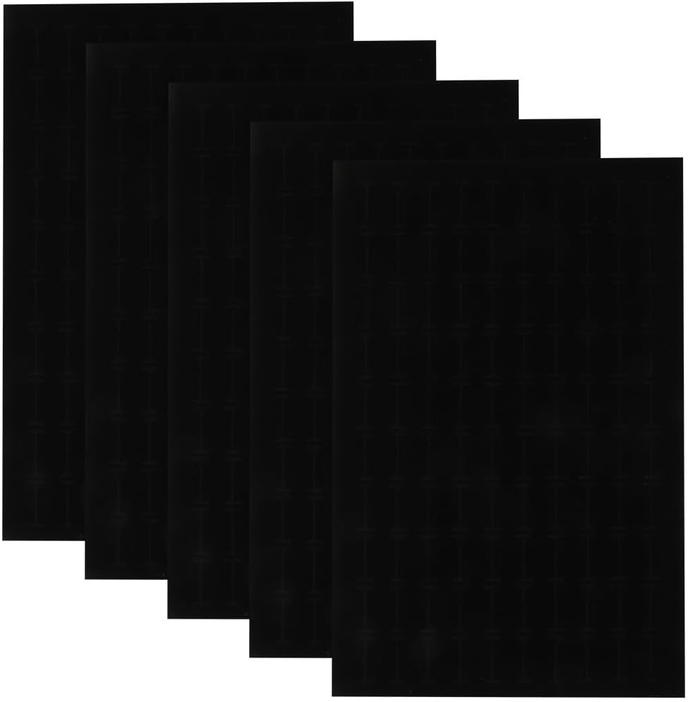 Zaoz Black Foam Jewelry Inserts 3pcs Ring Earring Display Tray Sponge ...