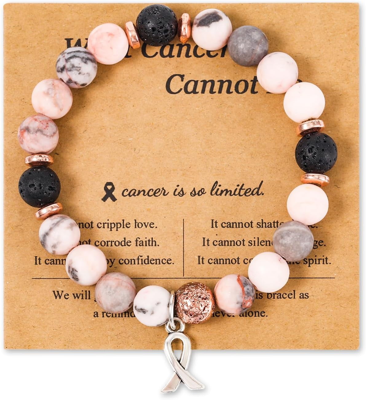 Zaoz Breast Cancer Bracelets, Encouragement Bracelets Flexible ...