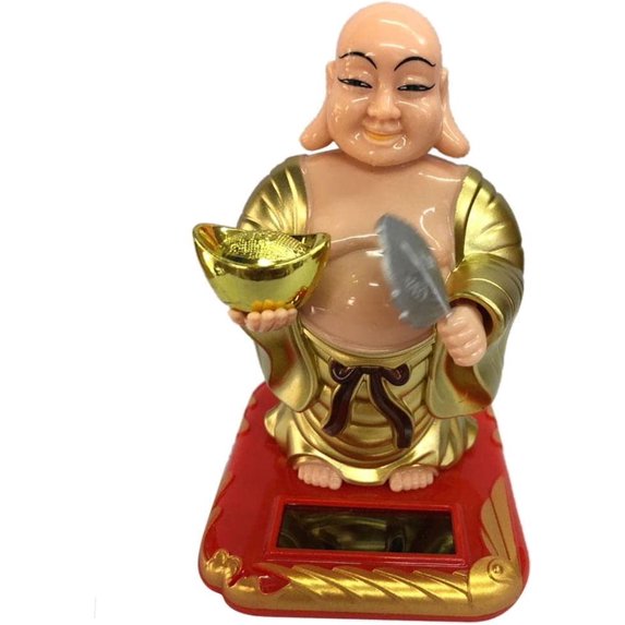 Zaoz Buddha Solar Powered Dancing Shaky Figure Solar Figure Decorative ...
