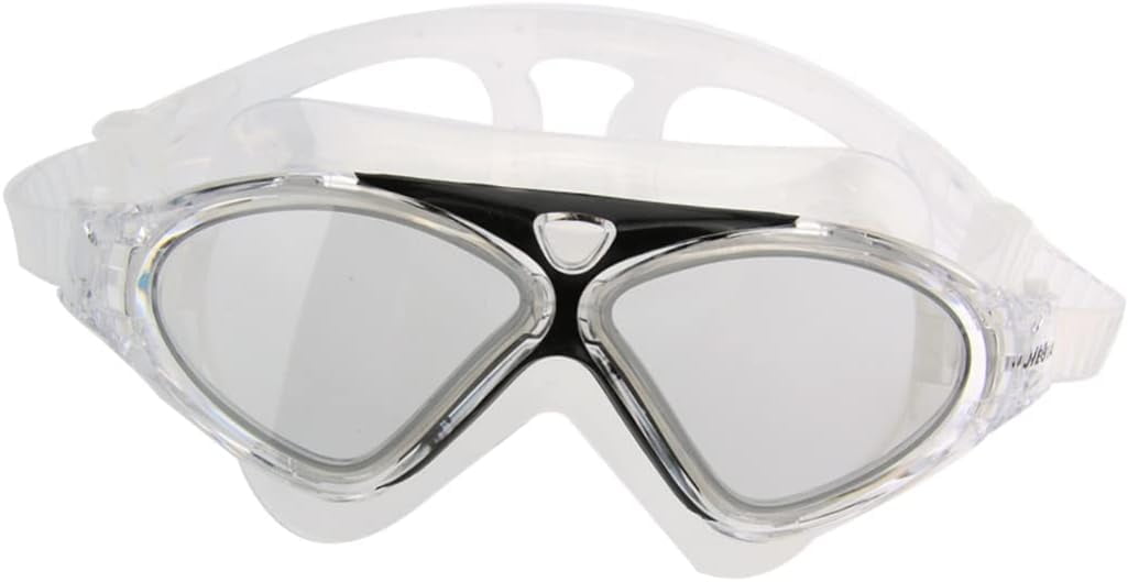 Zaoz Comfy Frame Fog Swim Goggles for Adults Clear and Black Swimming ...