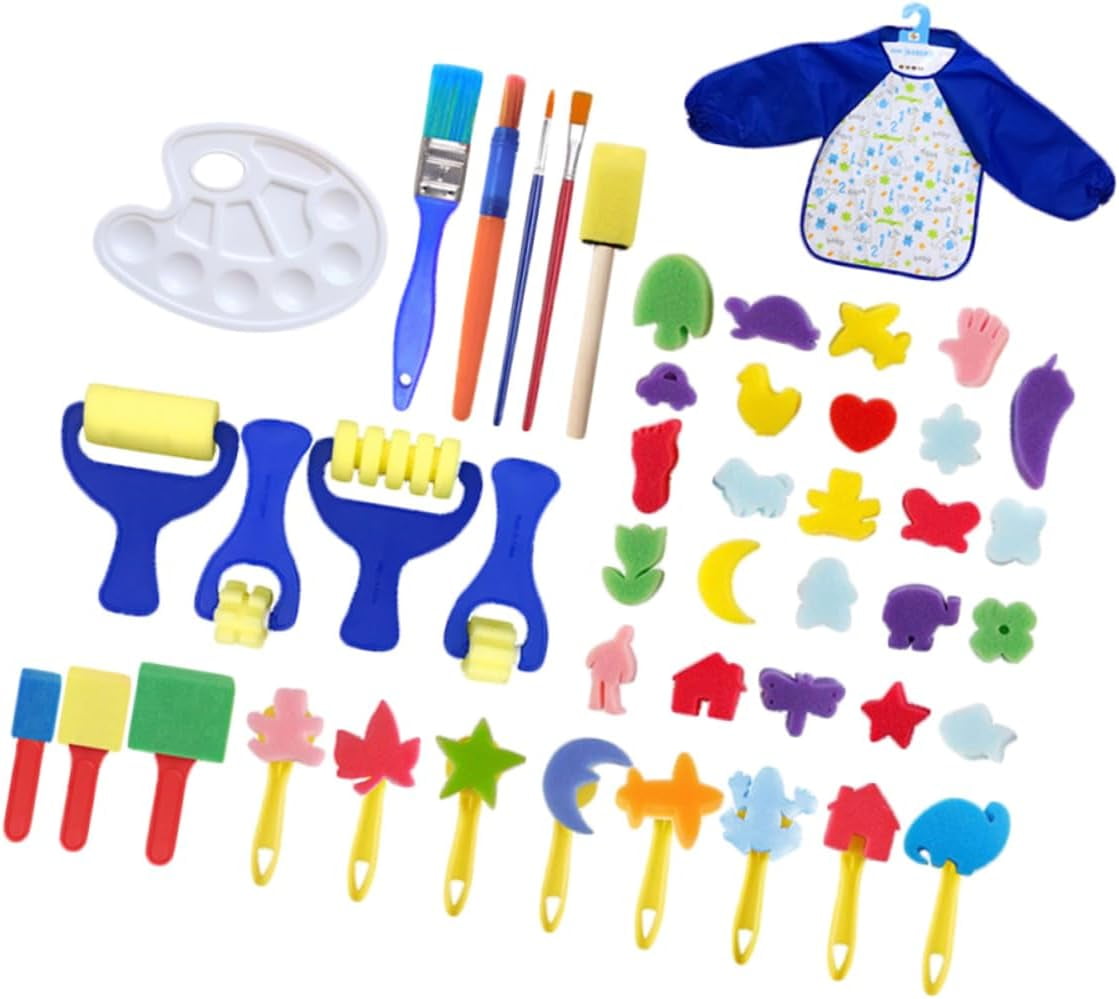 Zaoz DIY Graffiti Painting Set Art Supplies with Sponge Brushes ...