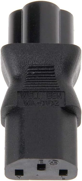 Zaoz IEC 320 C13 Female to Male 3-Pin Cloverleaf Plug Converter Power ...