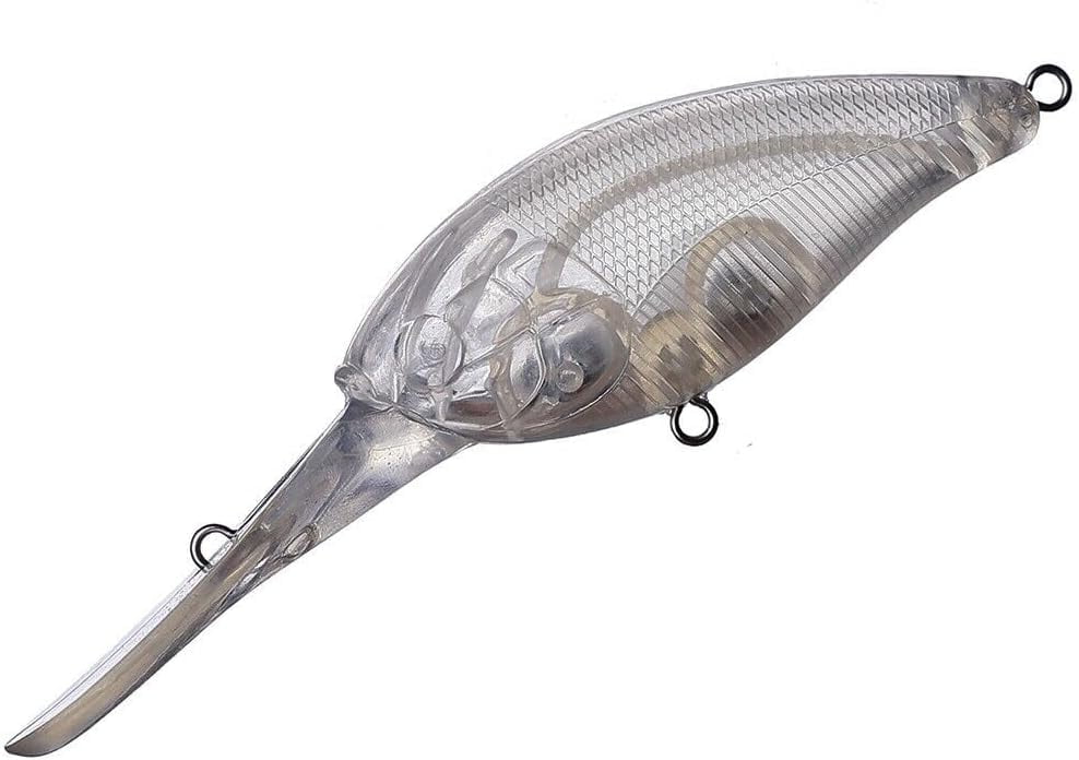Zaoz Pack of 10 DIY Deep Diving Crankbait Unpainted Bait Blank Fishing ...