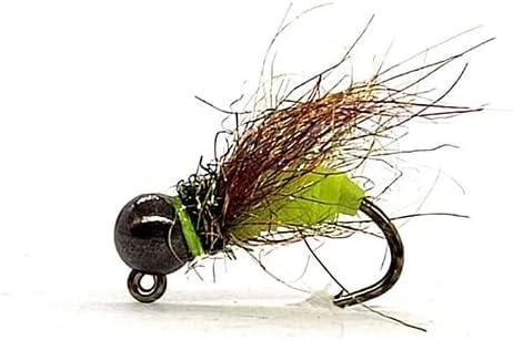 Zaoz Pack of 10 Fast Sinking Wet Euro Nymph Fly Barbed Tungsten ...