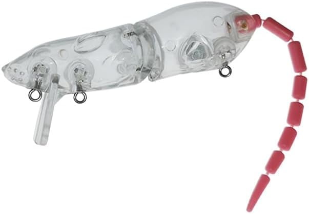 Zaoz Pack of 10 Unpainted DIY Emulation Rat Swimbait Blank Floating ...