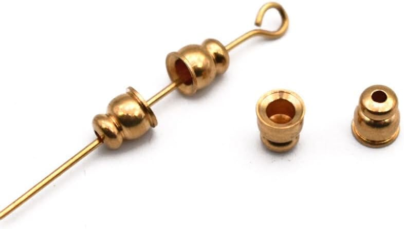 Zaoz Pack of 100 Brass Lure Bodies Fishing Inline Spinner Making Part ...