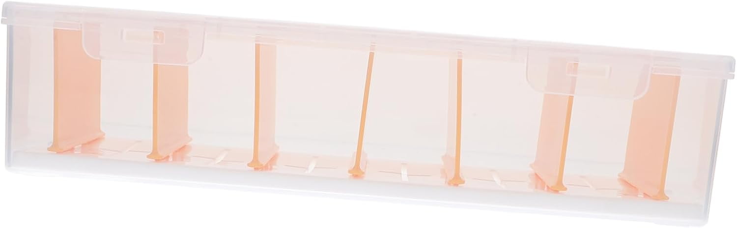 Zaoz Transparent Cable Storage Box with Dividers Desk Organizer for ...