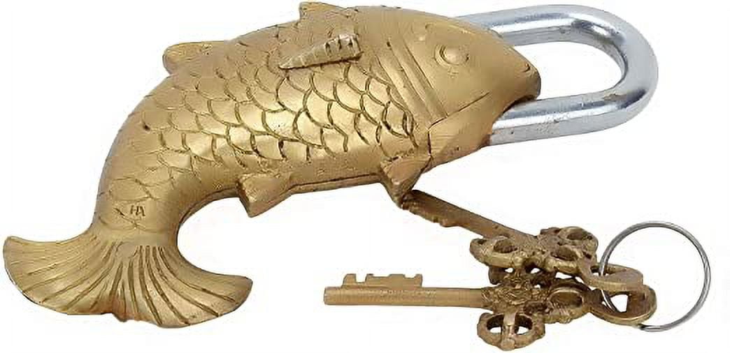 'Zap Impex® Lovely Functional Brass Padlock 2.5 "Width and 7 ...