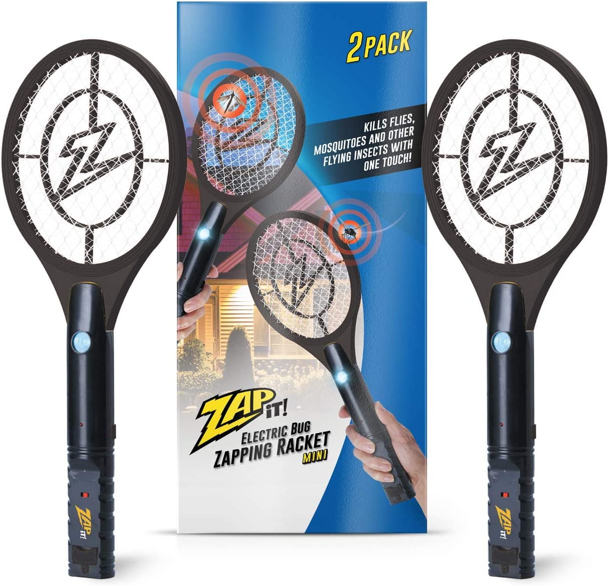 Zap It! Rechargeable Bug Zapper, 4,000 Volt, USB Cord, Electric ...