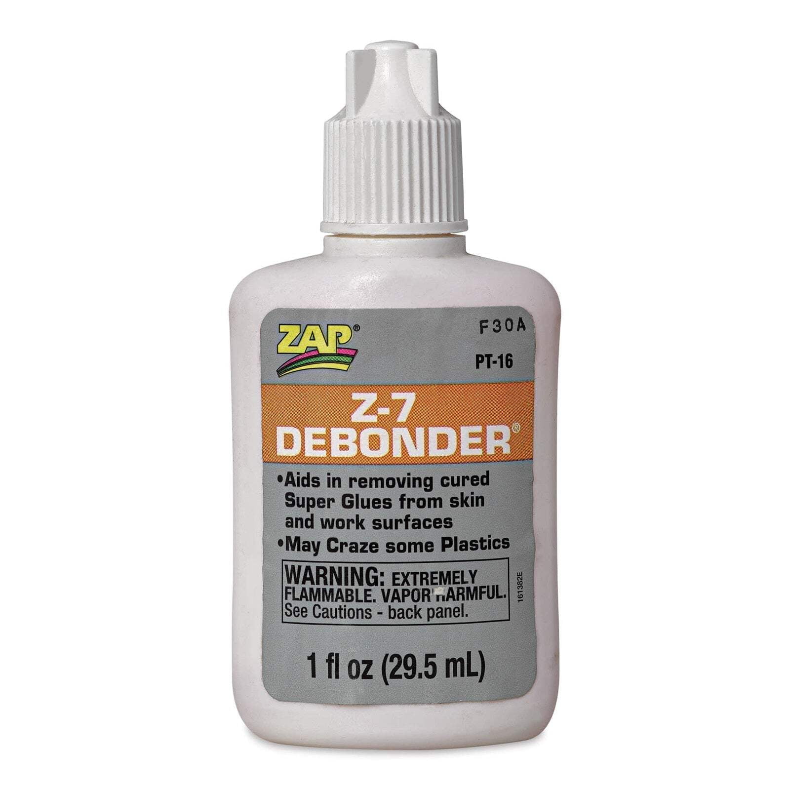 Zap-A-Gap, Debonder, Zap Z-7 1 Oz Bottle, Removes Cured Cyanoacrylates ...