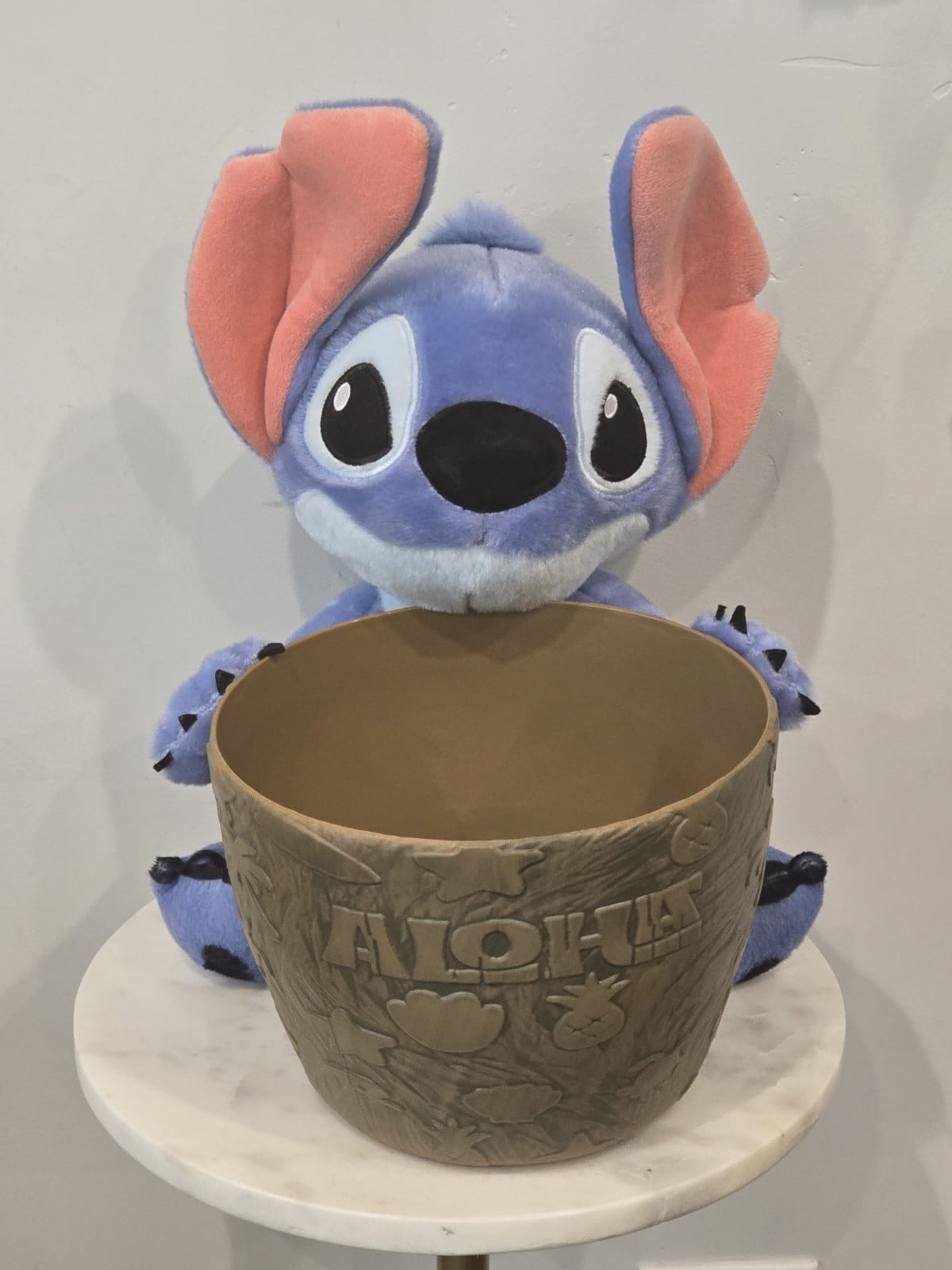 ZapZest 2025 Stitch Movie Plush Popcorn Bucket, 9" Cute Stitch Reusable ...