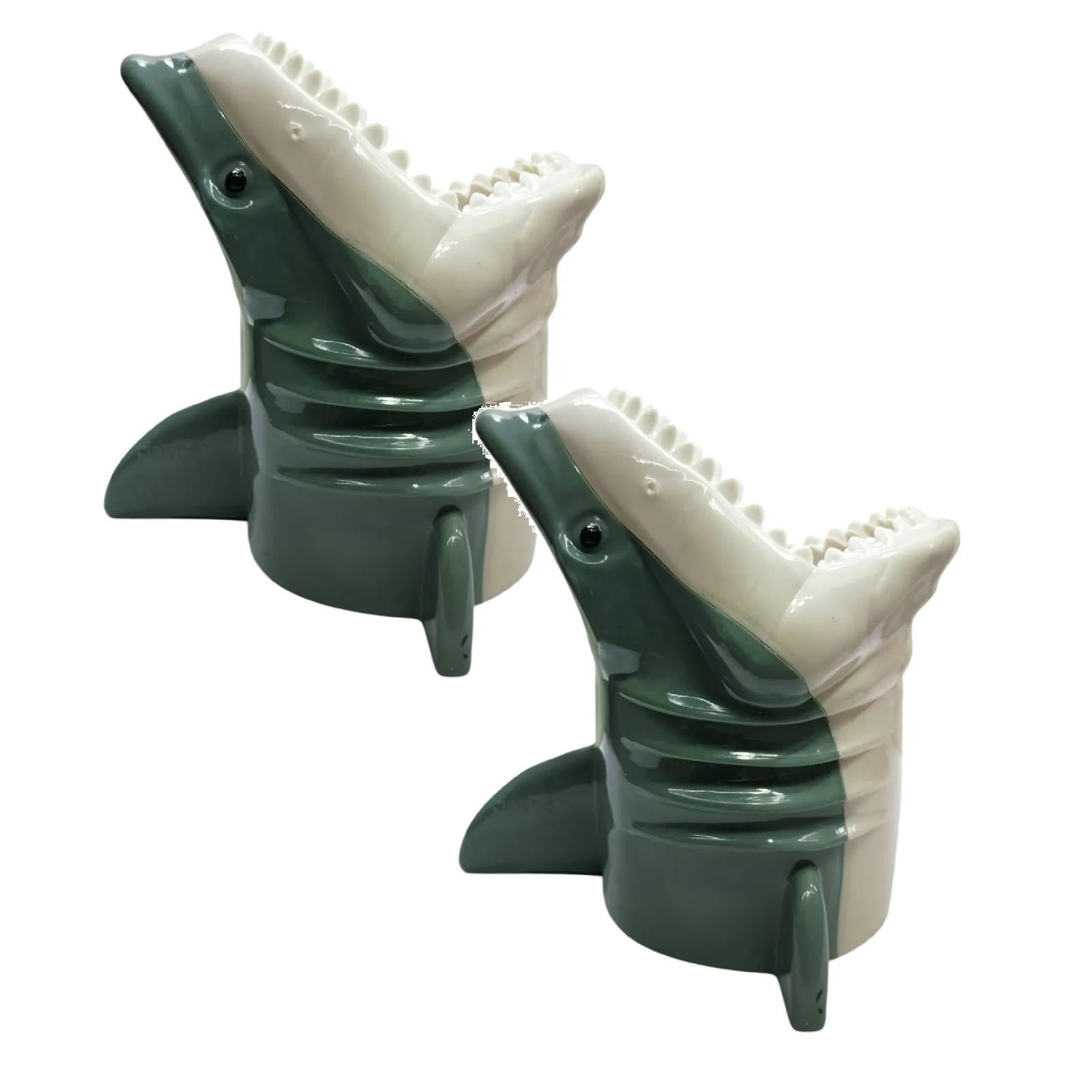 ZapZest 2PCS JAWS Popcorn Bucket, Food Grade Shark Design 50th ...