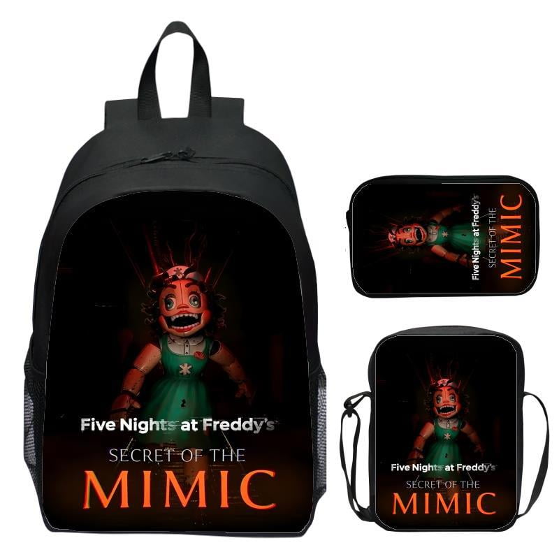 ZapZest 3Pcs FNAF Secret of the Mimic Backpacks, Cool FNAF Figures ...