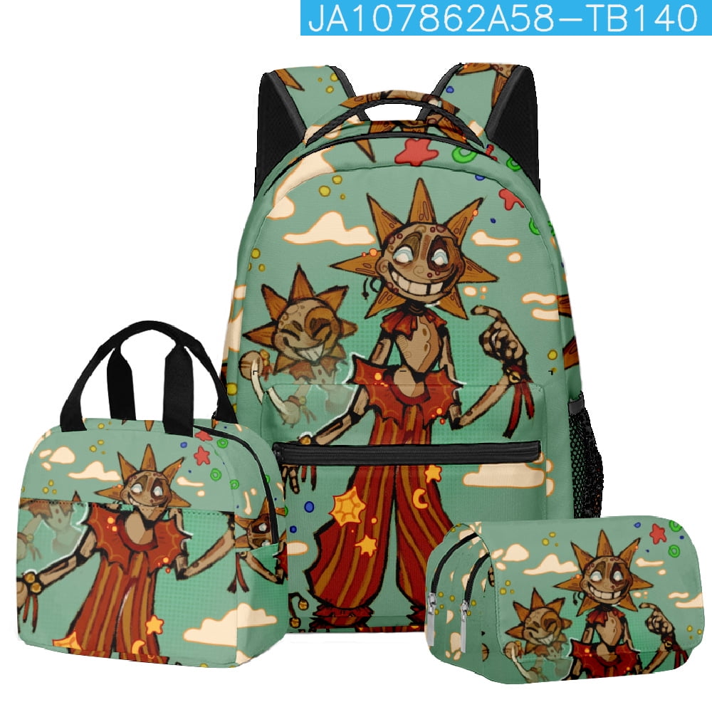 ZapZest 3Pcs Five Nights at Freddy's Backpacks, 15.7" FNAF Lightweight ...