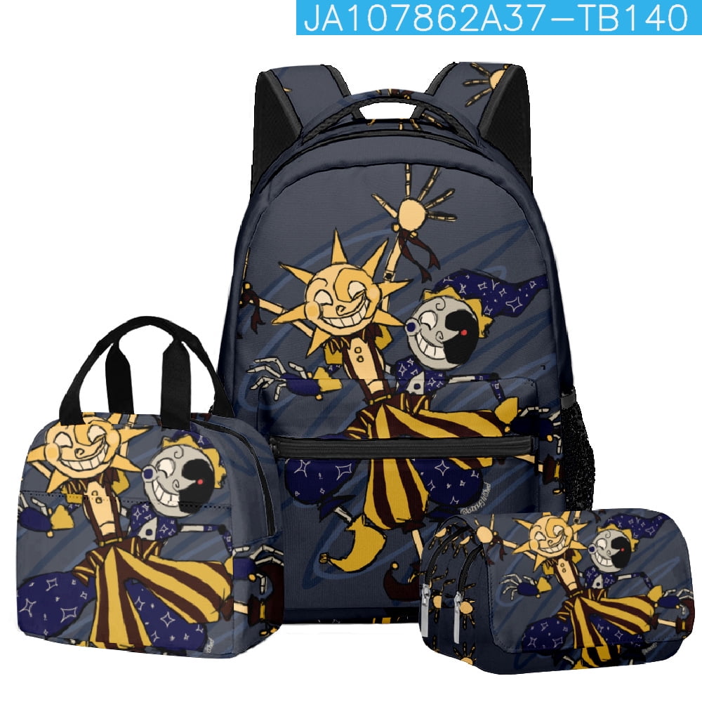 ZapZest 3Pcs Five Nights at Freddy's Backpacks, 15.7" FNAF Lightweight ...