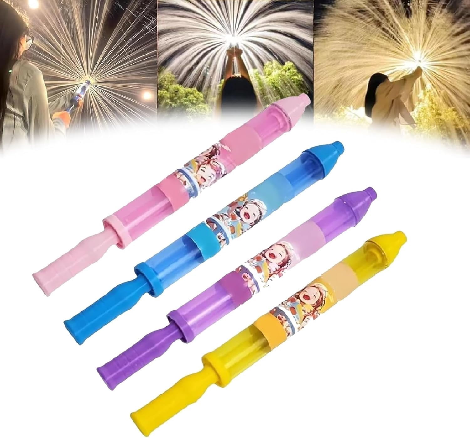 ZapZest 4PCS Firework Water Gun, Playful Firework Water Spray Gun, High ...