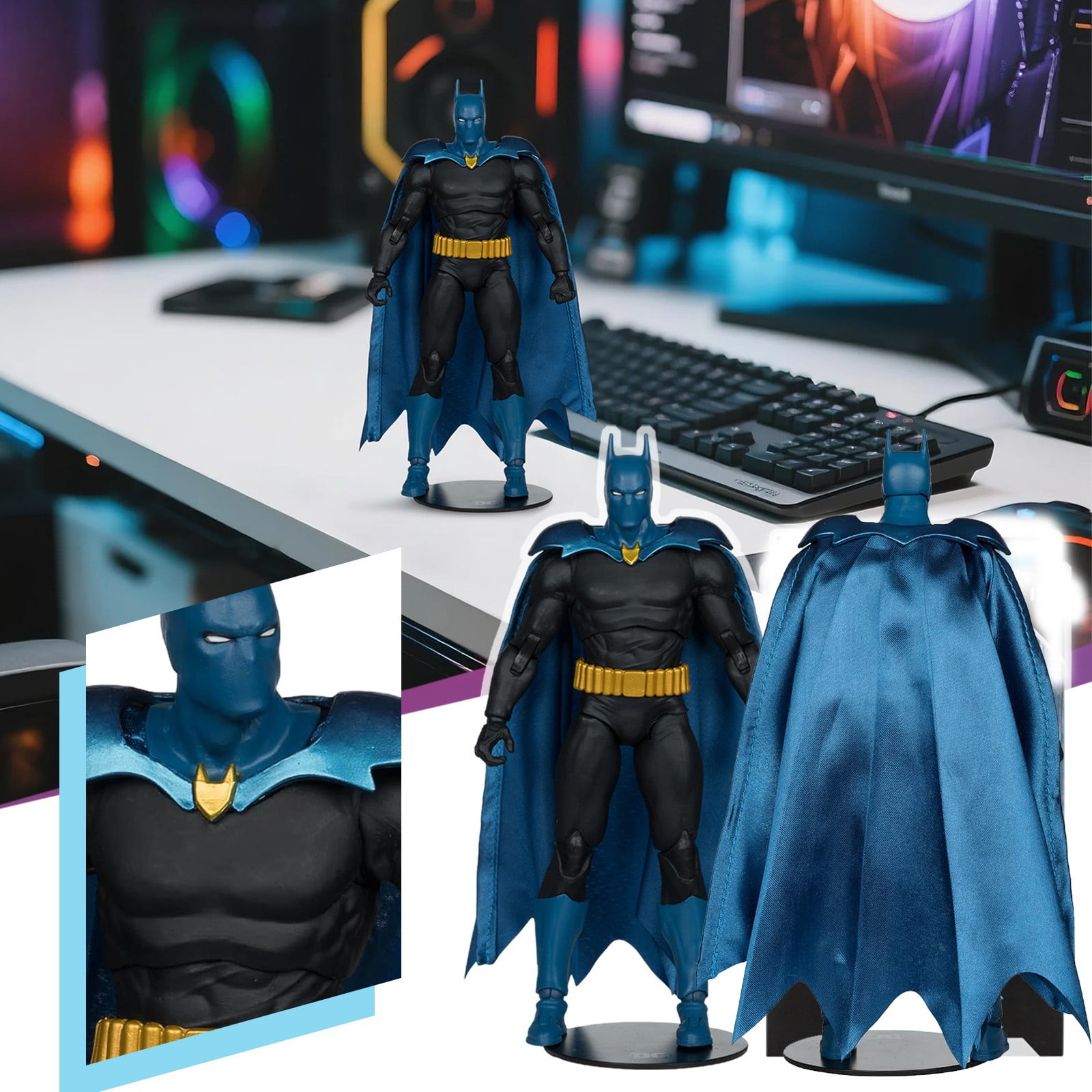 ZapZest 7" Bat Hero Man Action Figures, the Batma Comics Robert ...